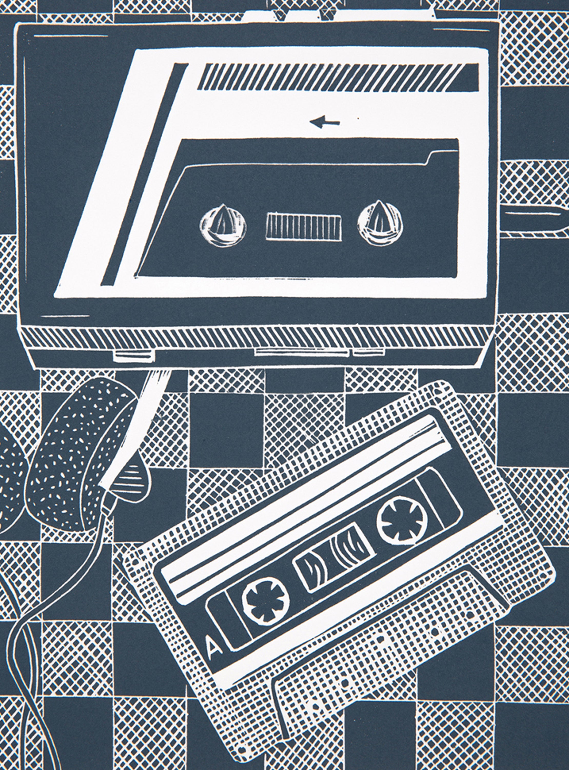 Walkman Personal Stereo Lino Print – Lino Lord